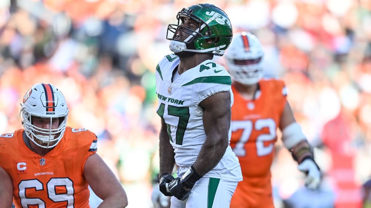 Amid Jets' slump, Bryce Huff enjoying breakout season - ESPN