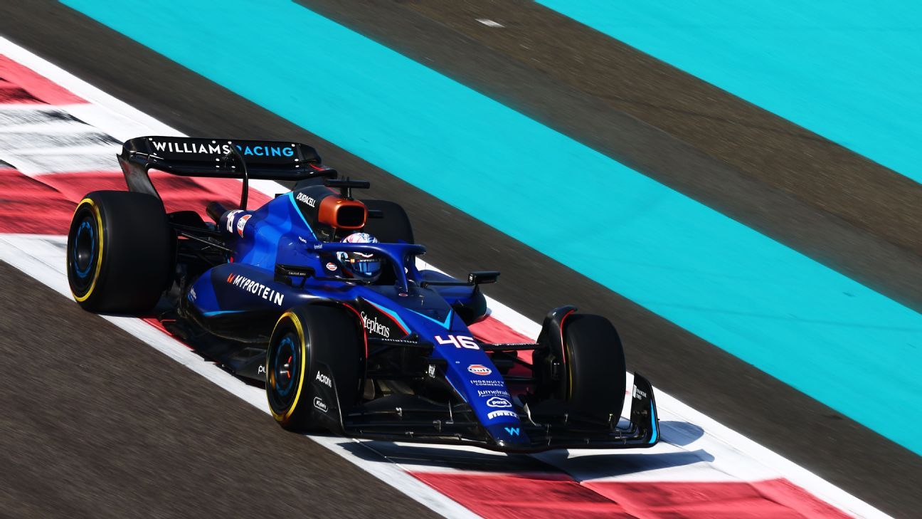 ¡Franco Colapinto superó los 300 kilómetros en Abu Dhabi para la Superlicencia de Fórmula 1! - ESPN