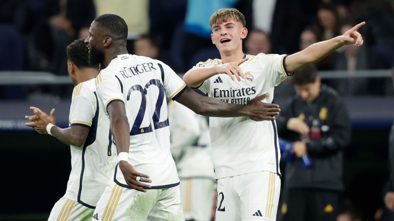 Nico Paz marcó su primer gol en Real Madrid y fue clave en la Champions ...