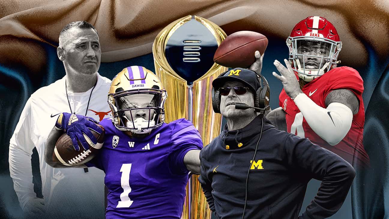 College Football Playoff preview: Michigan-Alabama, Texas-Washington - ESPN