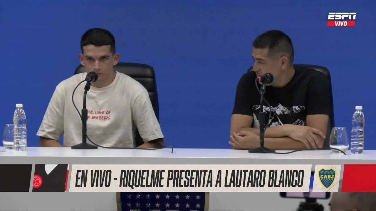 Lautaro Blanco fue presentado por Riquelme como nuevo refuerzo de Boca ...