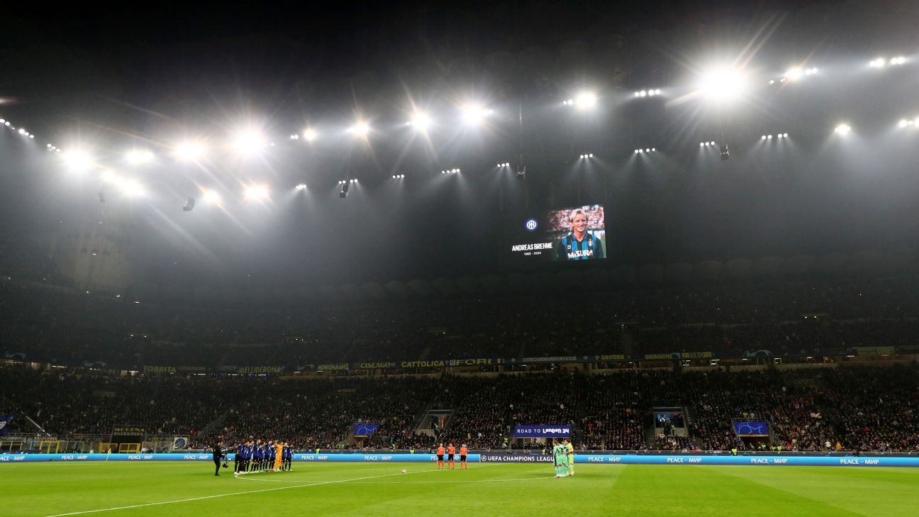 Inter homenajeó Andreas Brehme antes de enfrentar al Atlético - ESPN