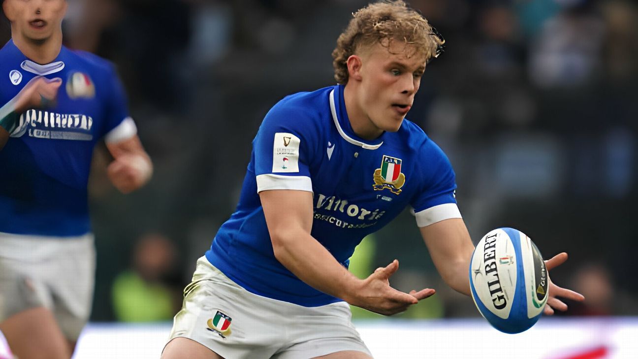 Louis Lynagh y un debut soberbio en la victoria de Italia - ESPN