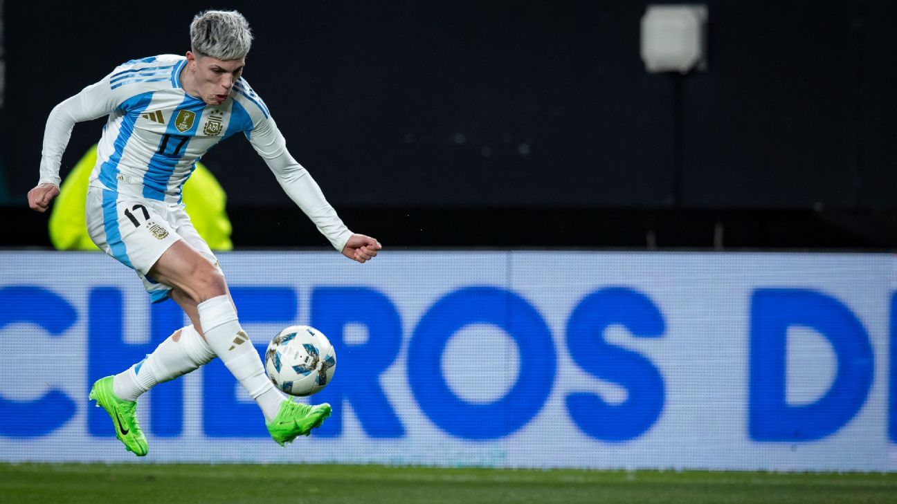 Garnacho jugó su mejor partido en Argentina ante El Salvador - ESPN