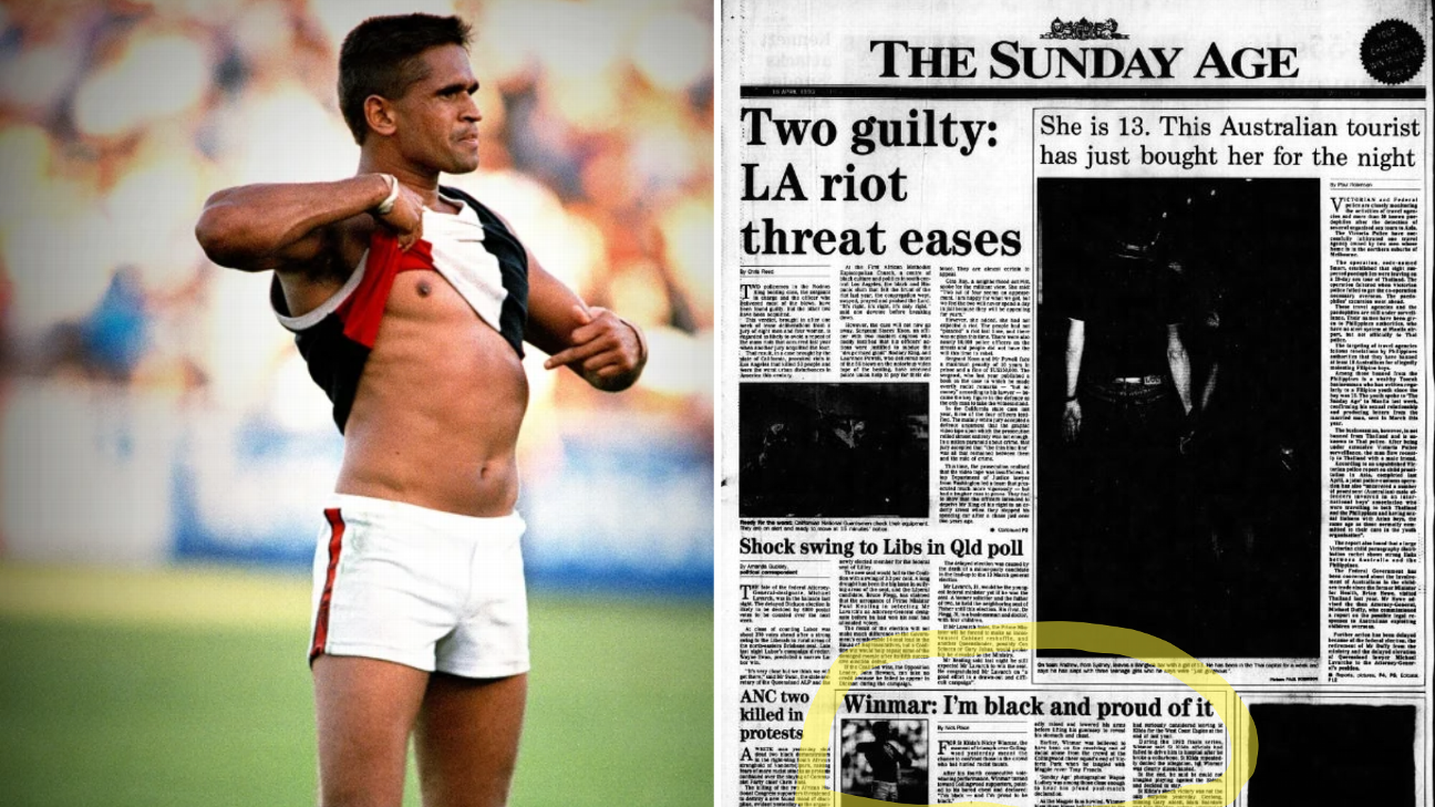 AFL: Remember when Nicky Winmar's famous photo almost never saw the ...