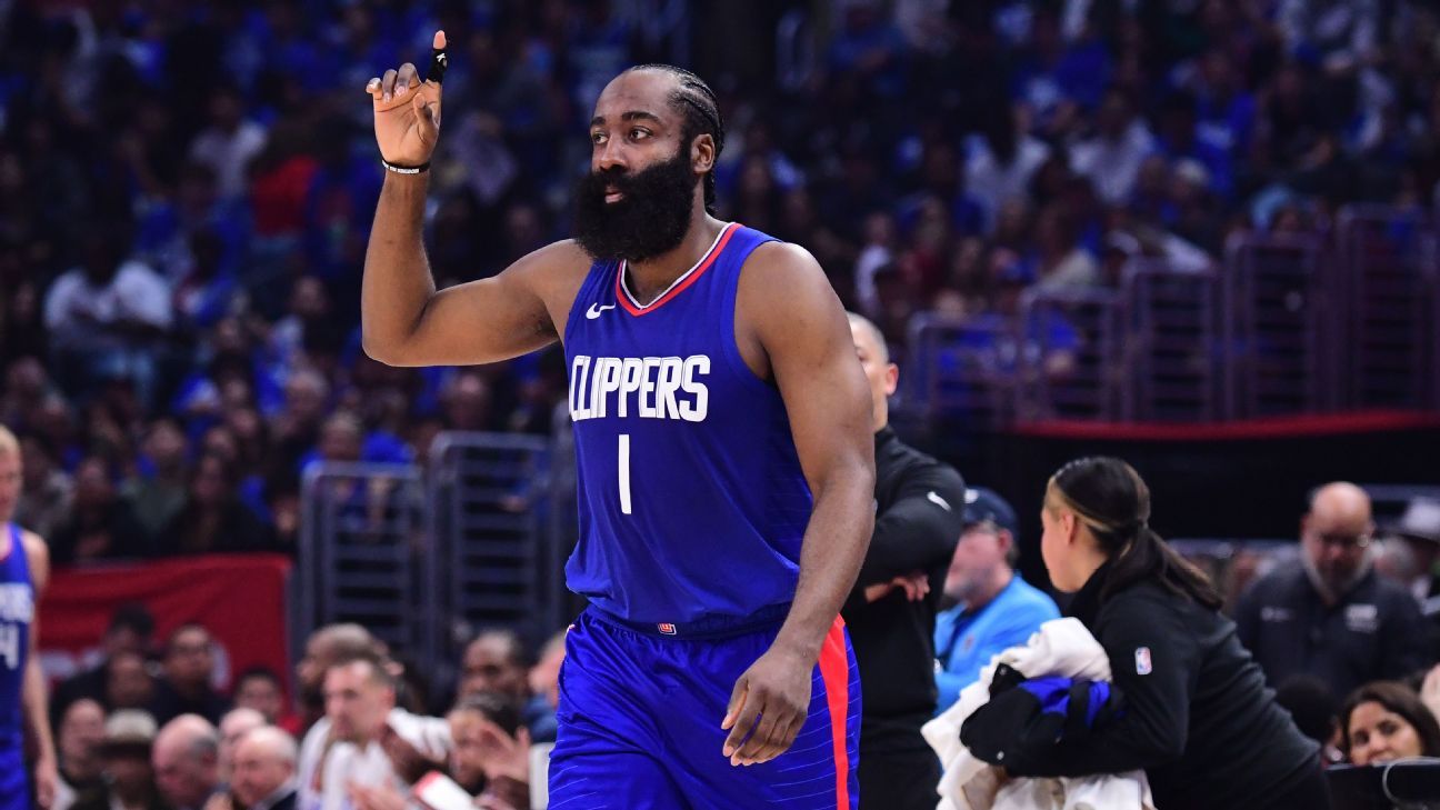 James Harden pisa fuerte en la victoria de los Clippers ante Mavs - ESPN