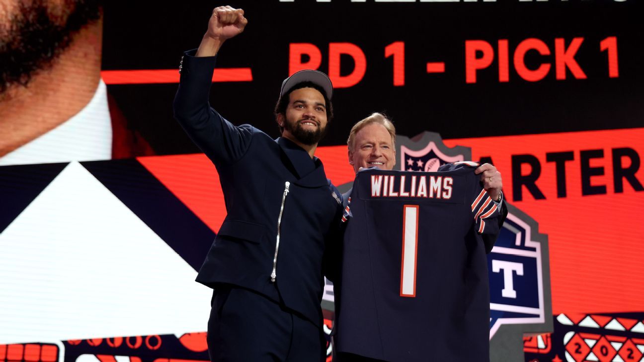 Bears select QB Caleb Williams with No. 1 pick in NFL draft - ESPN