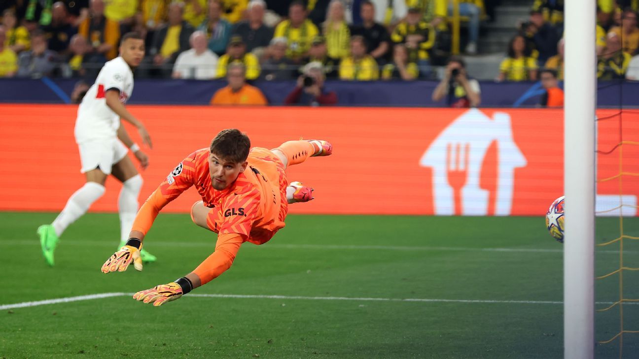 El palo salvó dos veces a Dortmund y amargó a un flojo Mbappé con PSG ...