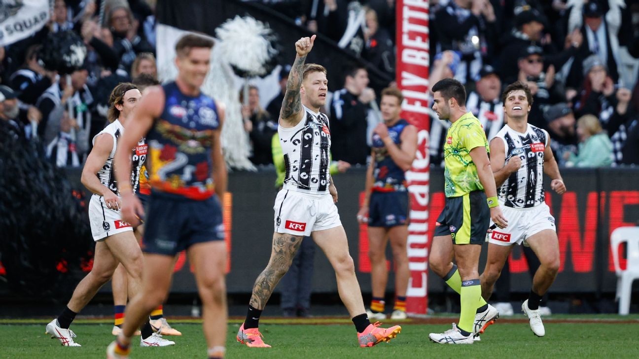 AFL: Injury-ravaged Magpies beat Crows in MCG thriller - ESPN