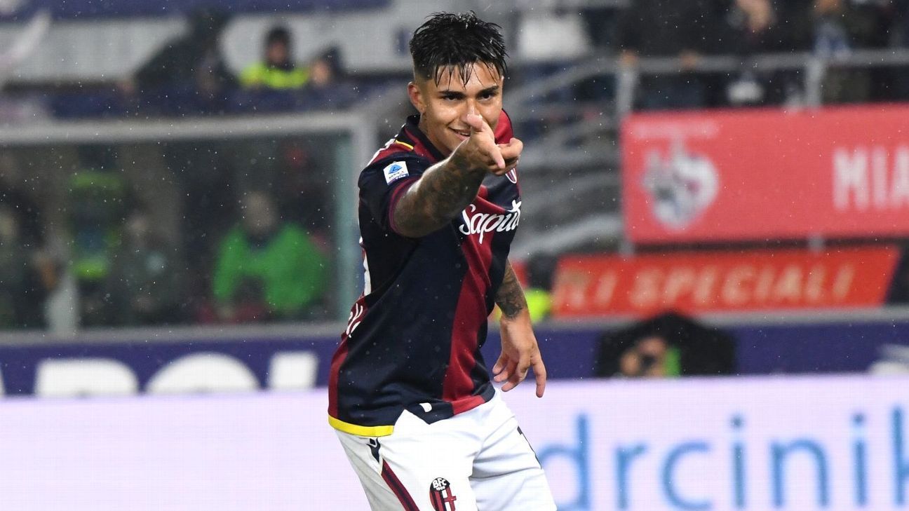 Santi Castro anotó su primer gol en Bologna - ESPN