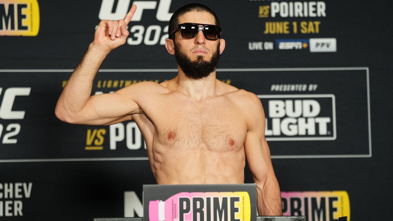 UFC 302: Makhachev, Poirier cumplen en el pesaje - ESPN