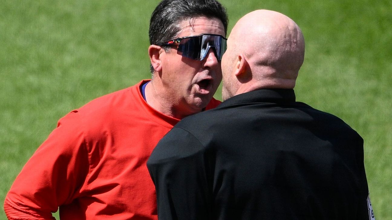 Phillies manager Rob Thomson ejected in 8-3 loss to Orioles - ESPN