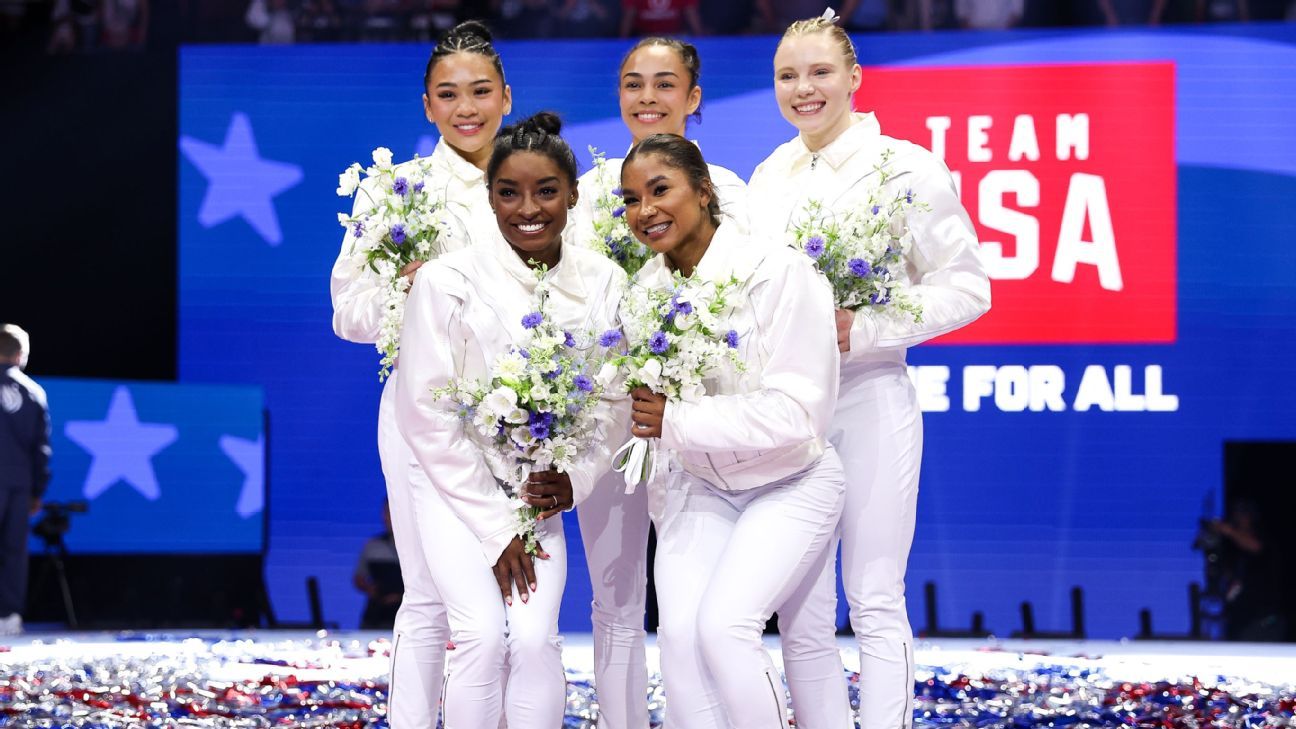 Simone Biles wins all-around at trials, makes Olympics again - ESPN