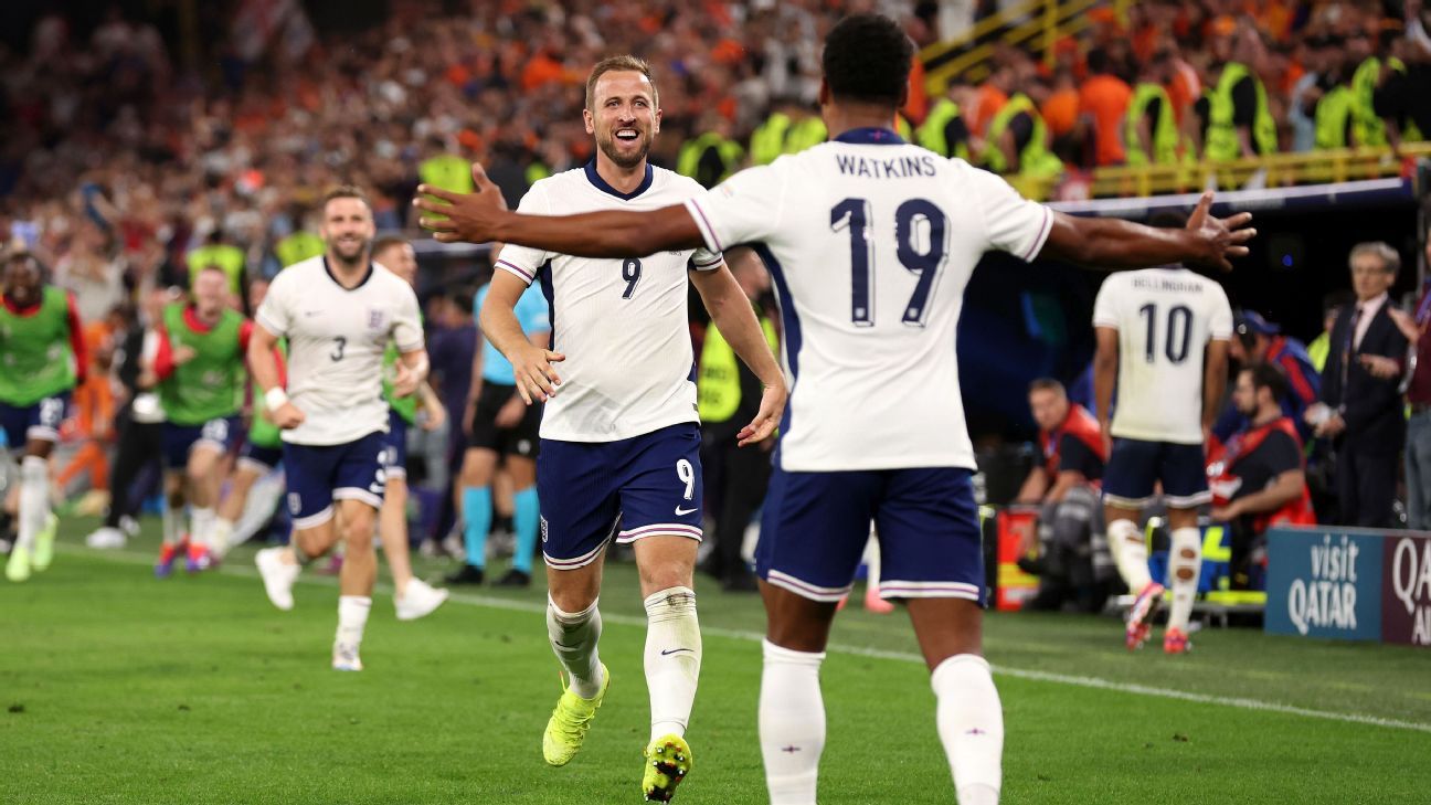 Euro 2024 stats: Kane eclipses Mbappe with all-time record 9, Watkins ...