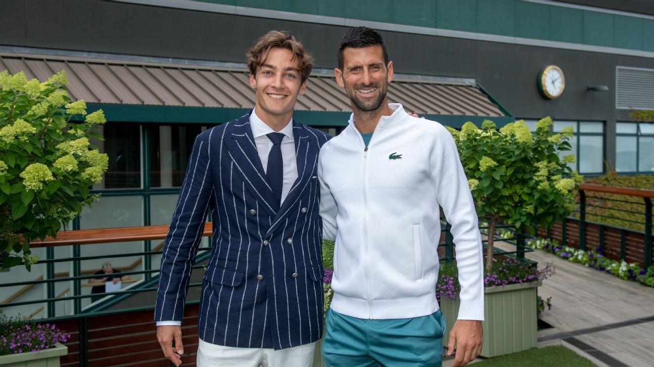 Novak Djokovic helps Mercedes' George Russell's longevity bid - ESPN