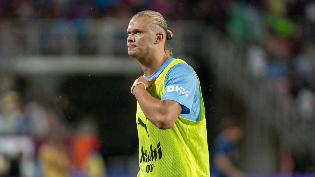 Man City cautious with Erling Haaland after muscle 'discomfort' - ESPN