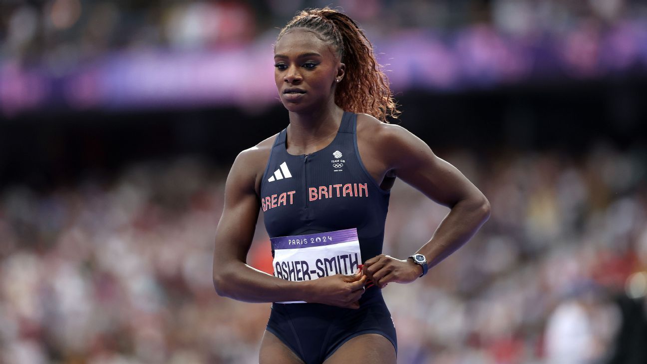 Olympics 2024: Asher Smith, Neita narrowly miss 200m podium - ESPN