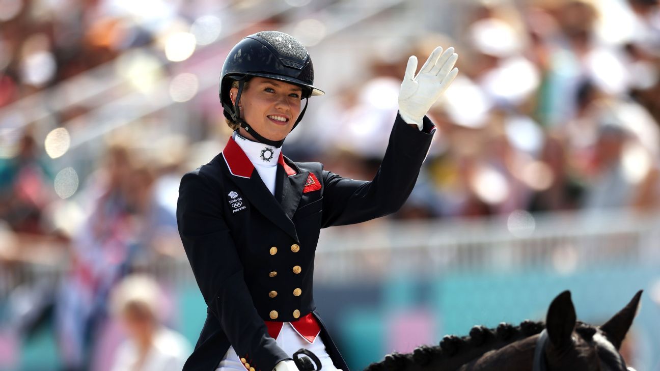Olympics 2024: Team GB's Charlotte Fry wins dressage bronze - ESPN