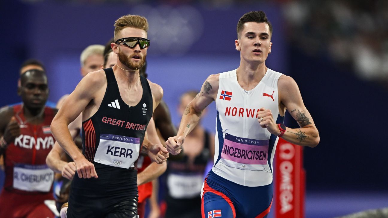 Olympics 2024: Josh Kerr eases into 1500m final alongside rival - ESPN