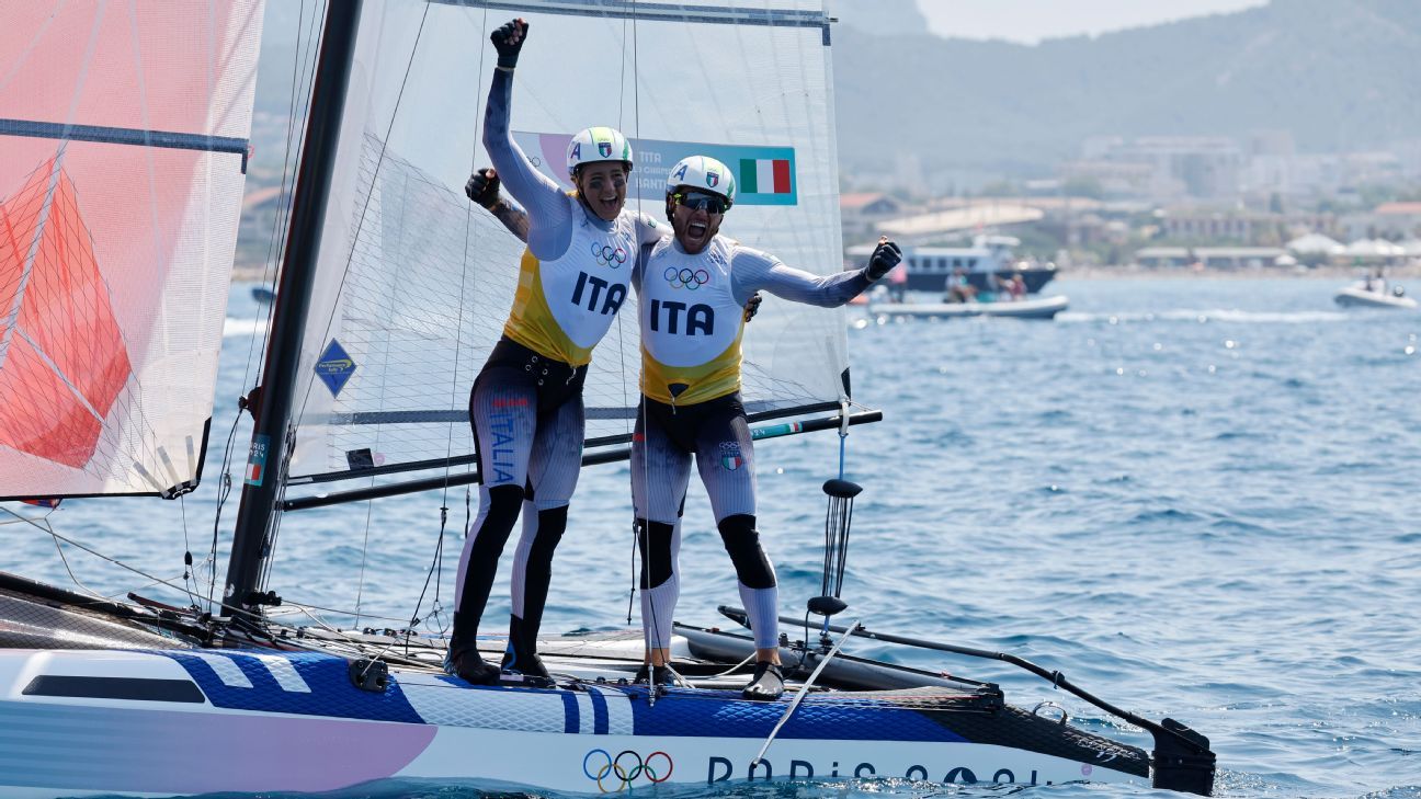 Italians defend Olympic multihull gold; Austrians win dinghy - ESPN