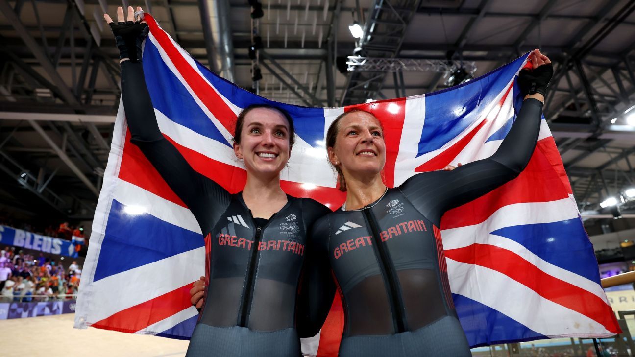 Olympics 2024: Team GB earn madison silver, sprint bronze - ESPN