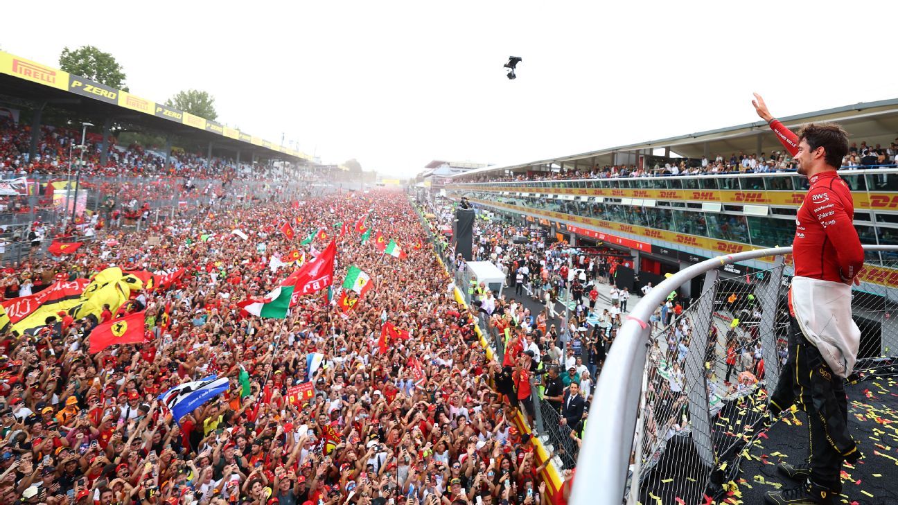 F1: Charles Leclerc sorprendió y desató la locura de los tifosi en ...