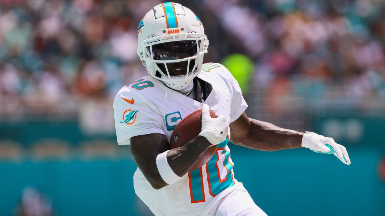 Dolphins' Tyreek Hill scores 80-yard touchdown vs. Jaguars - ESPN