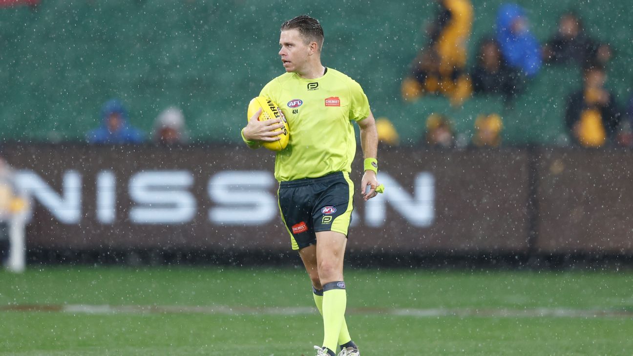 Grand Final debutant joins veteran umpires for AFL decider - ESPN