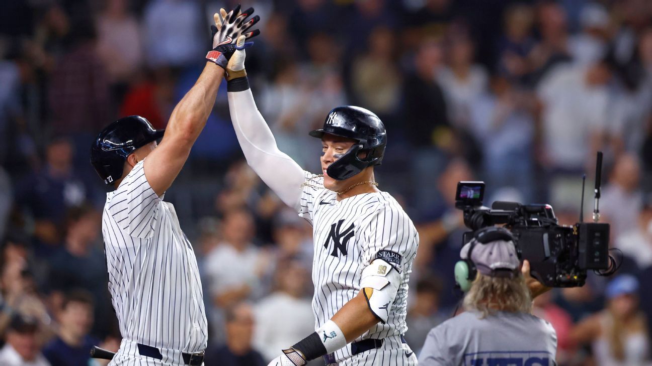 Yankees es líder divisional y Judge pega su jonrón 58 - ESPN