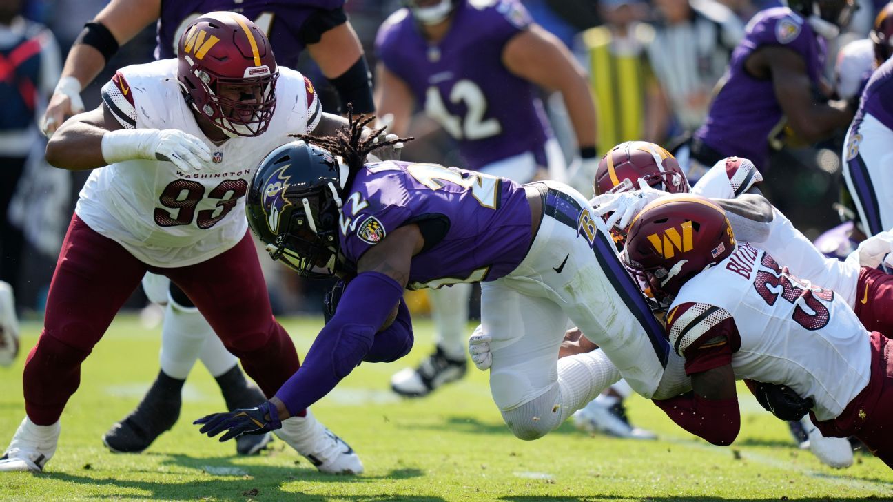 Commanders pierden por la temporada a Jonathan Allen - ESPN