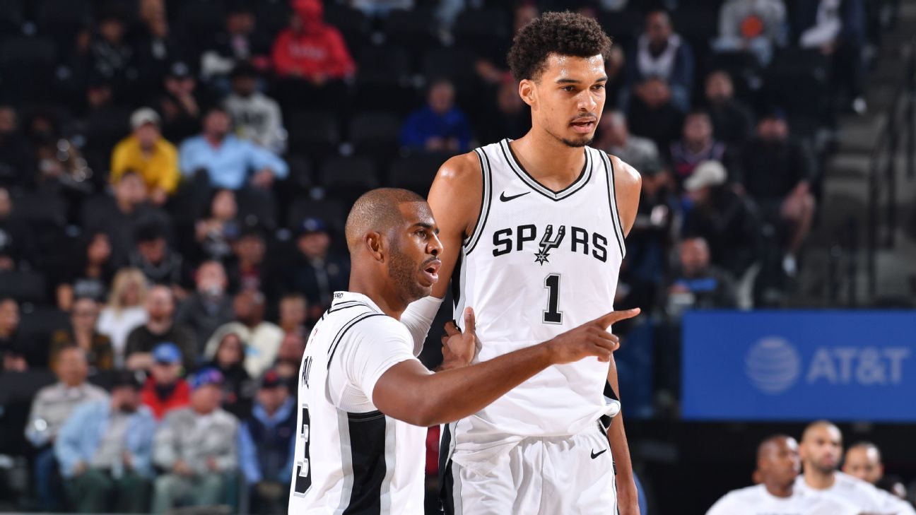 Cómo Chris Paul y Victor Wembanyama evolucionan juntos en Spurs - ESPN