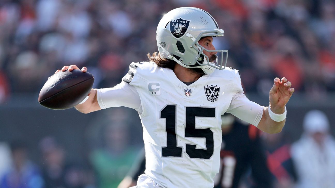Raiders stick with Gardner Minshew as QB over Desmond Ridder - ESPN