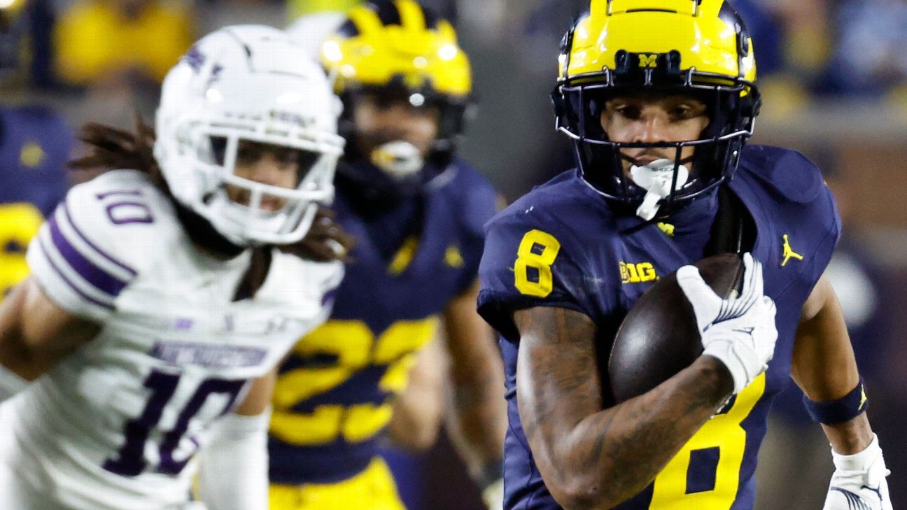 Michigan wide receiver Tyler Morris to enter transfer portal - ESPN