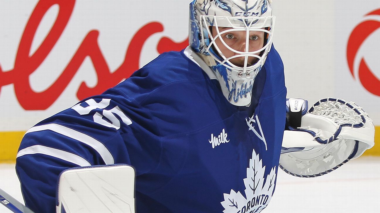 With Stolarz on IR, Hildeby stars in Maple Leafs' victory - ESPN