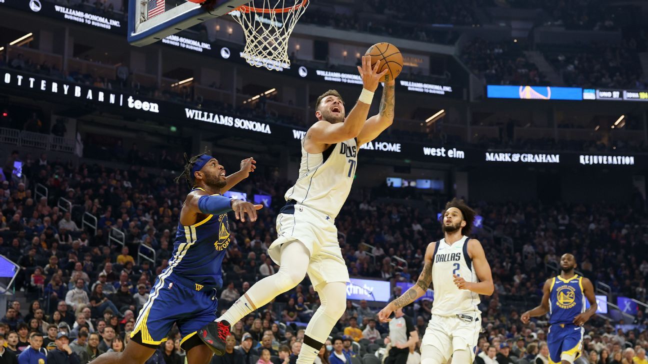 Doncic arrolló a Warriors y LeBron regresó con victoria de Lakers - ESPN