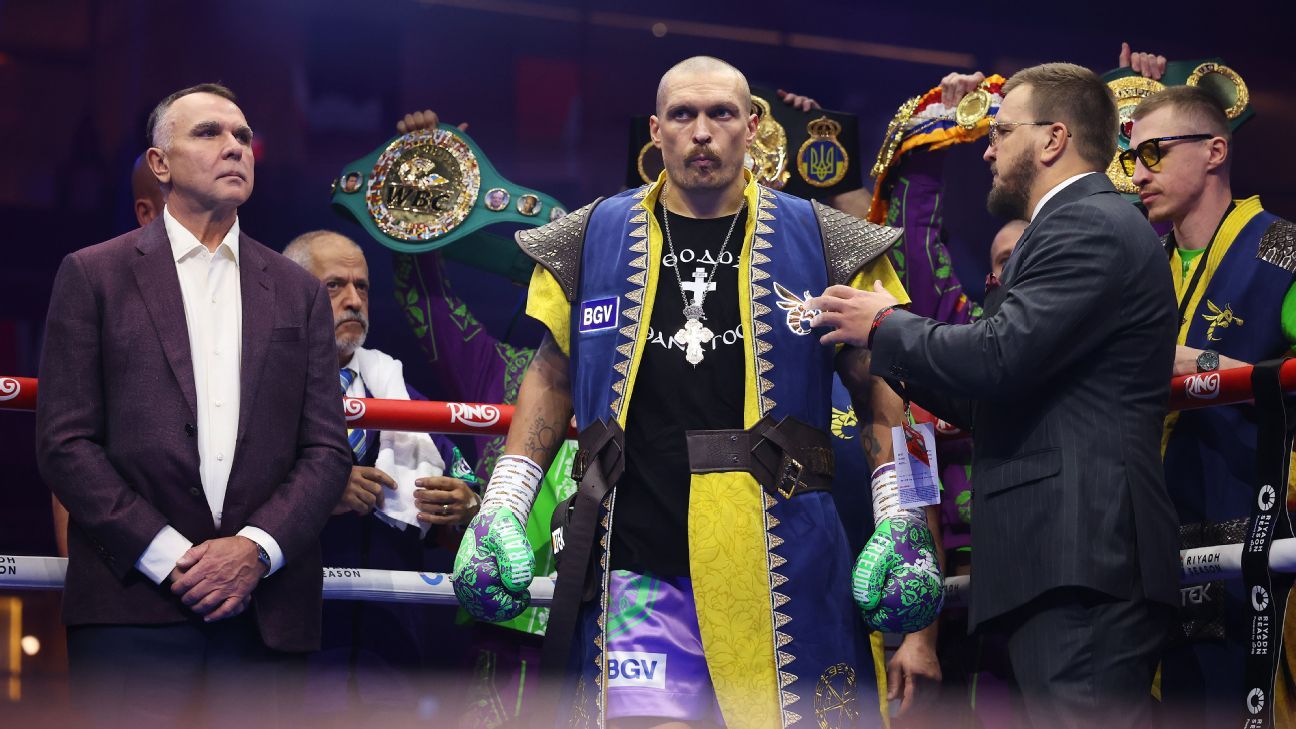 OMB ordena al campeón Oleksandr Usyk enfrentarse a Joseph Parker - ESPN