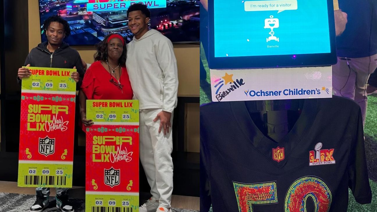 Robô 'coloca' crianças em tratamento médico dentro do Super Bowl - ESPN