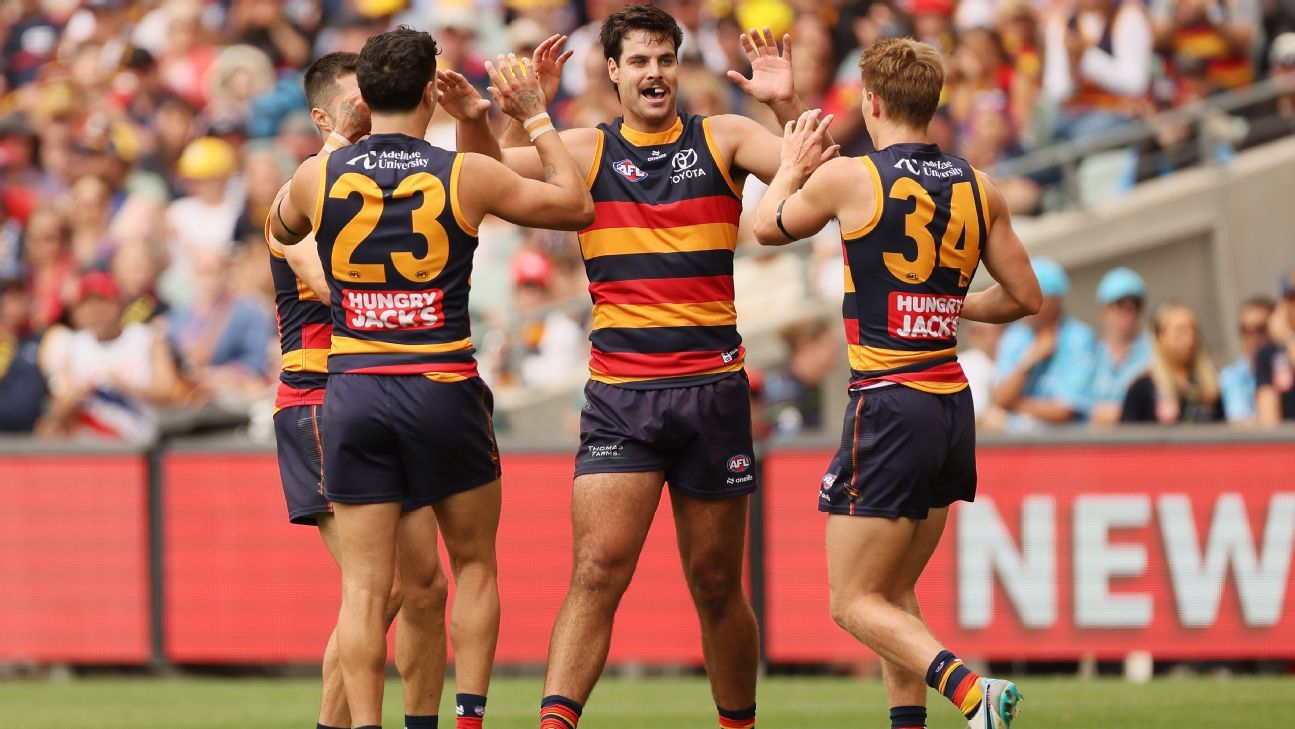Four-goal Fogarty fires as Adelaide thrash St Kilda - ESPN