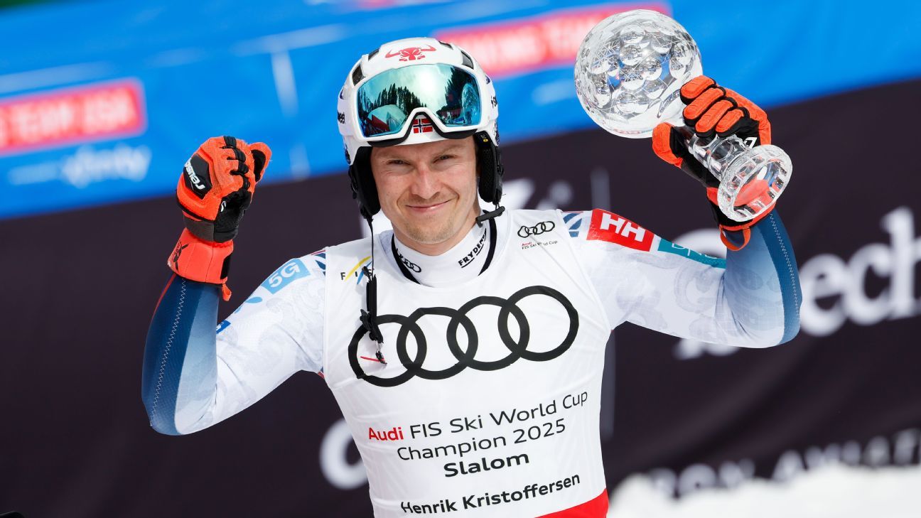 Henrik Kristoffersen clinches men's World Cup slalom title - ESPN