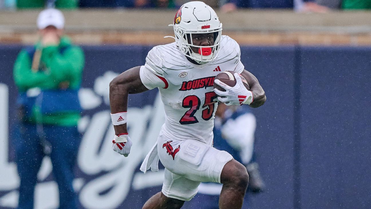 Louisville top rusher Isaac Brown 'out for a while' with leg injury - ESPN