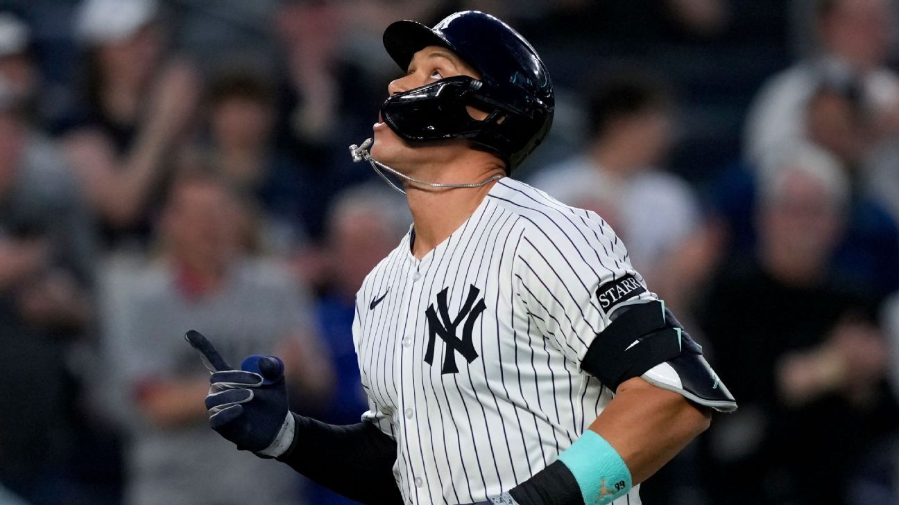 Aaron Judge empata marca de jonrones de A-Rod con Yankees - ESPN