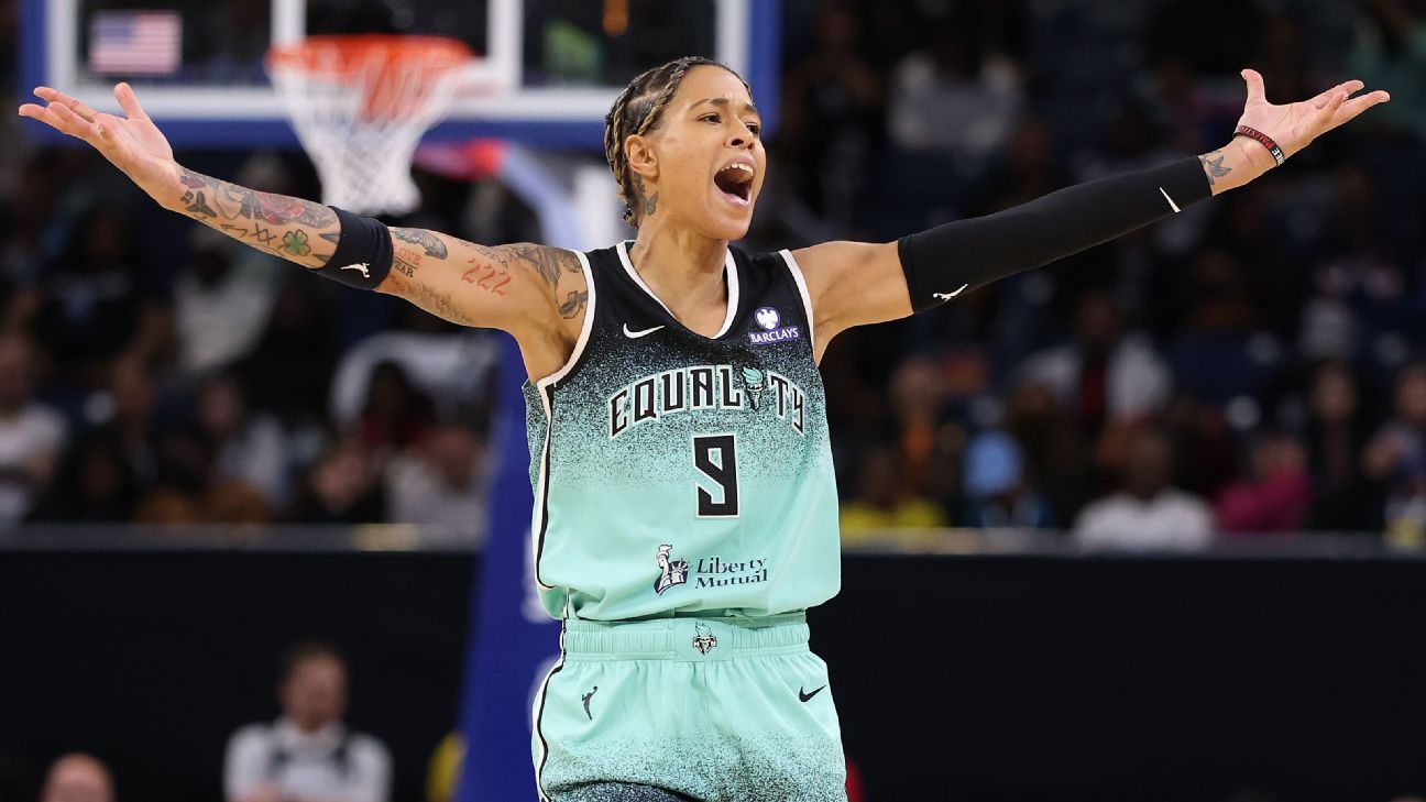 WNBA: Liberty estable marca de fase regular con 19 triples vs Sky - ESPN