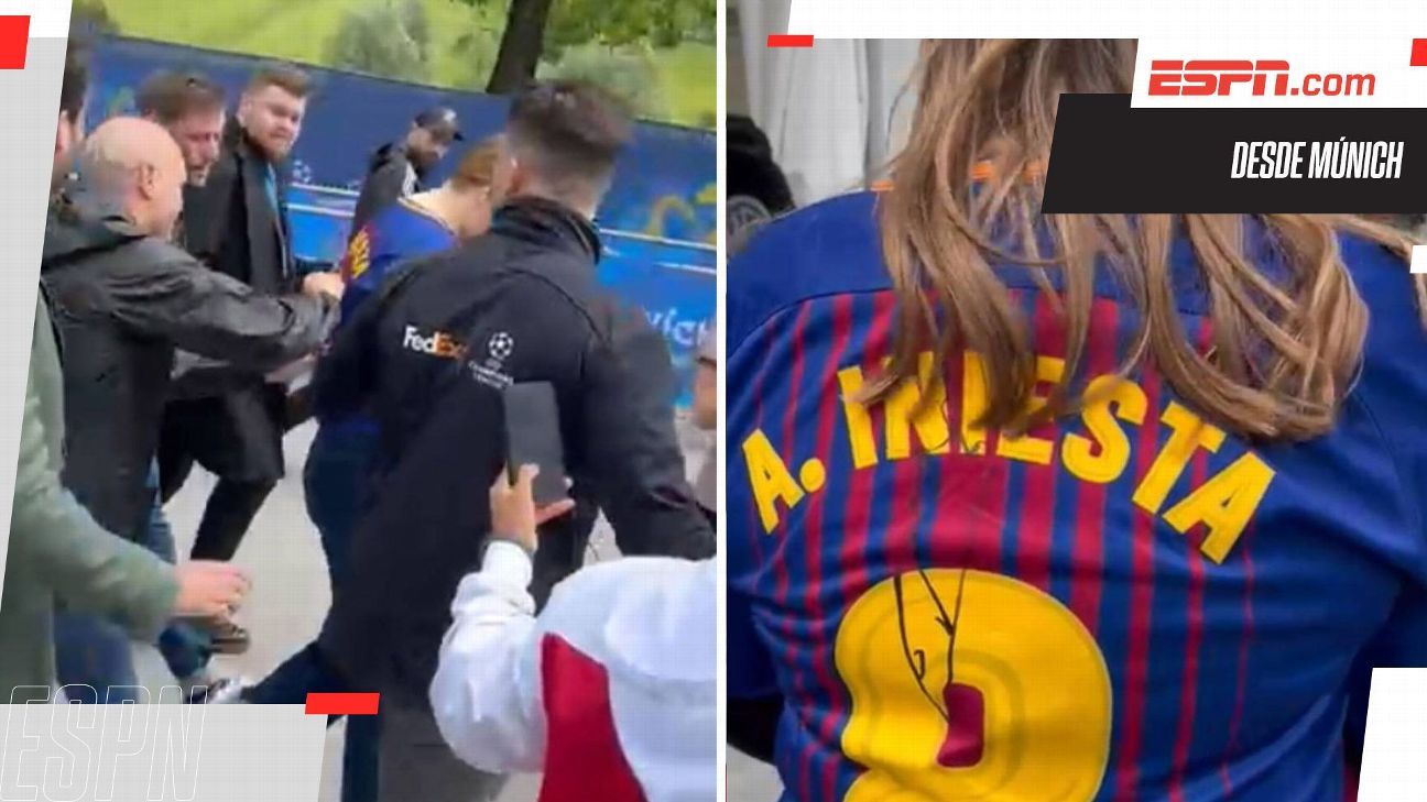 Iniesta le cumplió el sueño a una fanática, en la previa de la final de ...