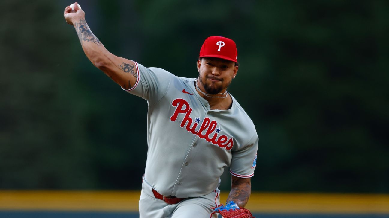 Phillies mueve al abridor Taijuan Walker a su bullpen - ESPN