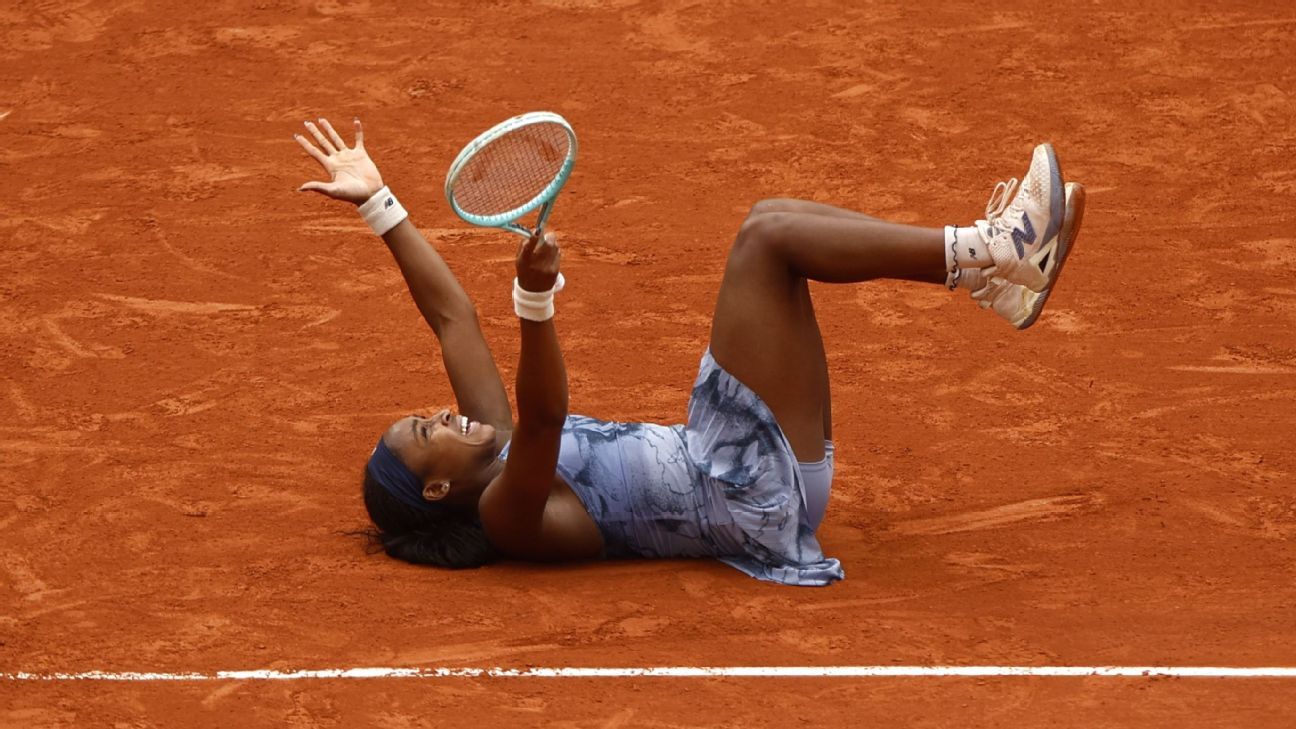 Gauff venció a Sabalenka, se derrumbó de alegría y se convirtió en la campeona de Roland Garros ...