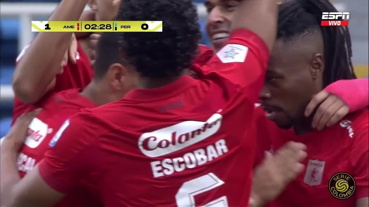 Video: Murillo y su gol a los 2' minutos para América vs. Pereira - ESPN