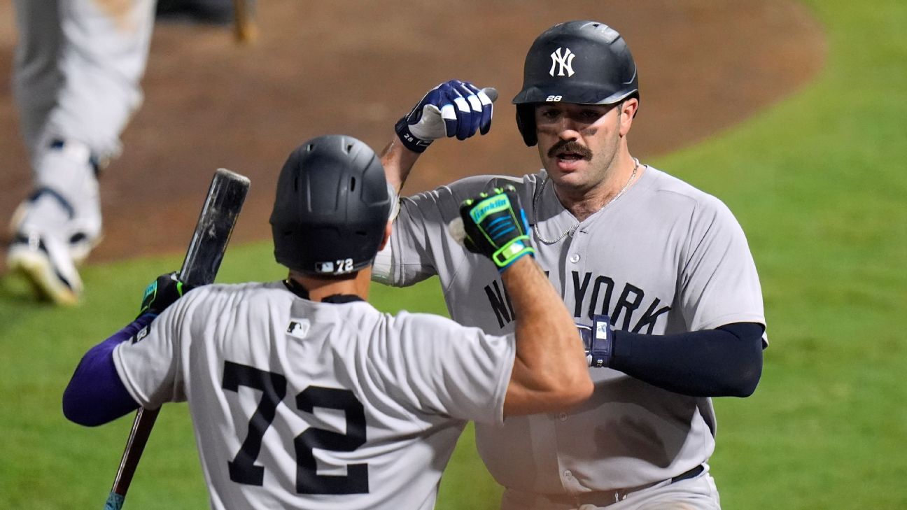 Yankees empata marca de MLB de 14 jonrones en dos juegos - ESPN