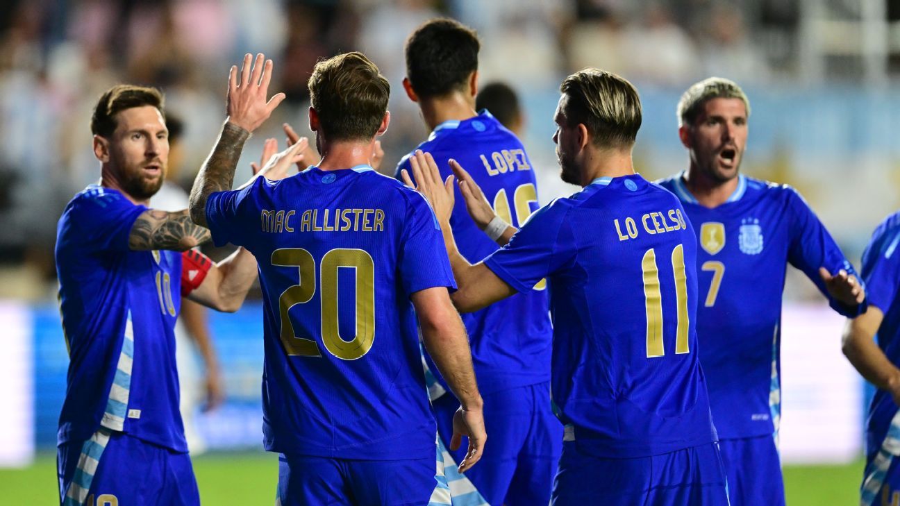 De la mano de Messi, Argentina goleó a Puerto Rico en el amistoso ...
