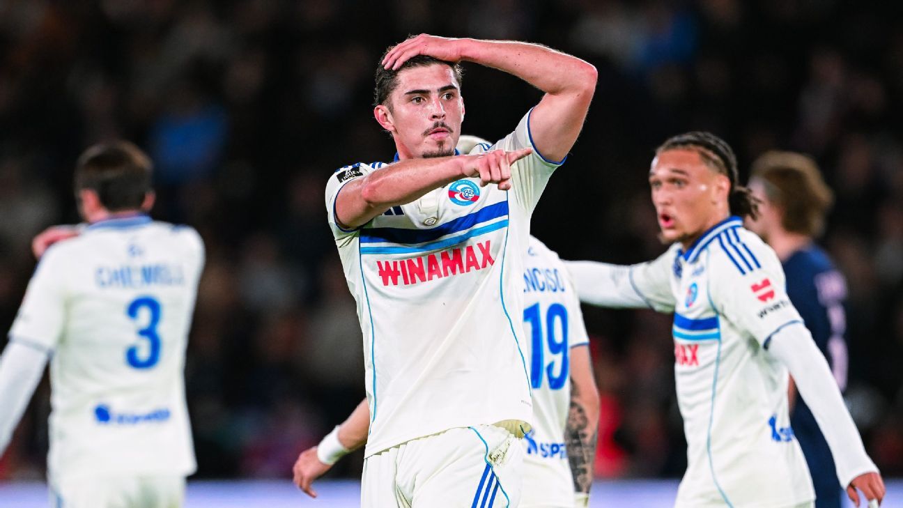 Joaquín Panichelli convirtió un doblete para Estrasburgo ante PSG - ESPN