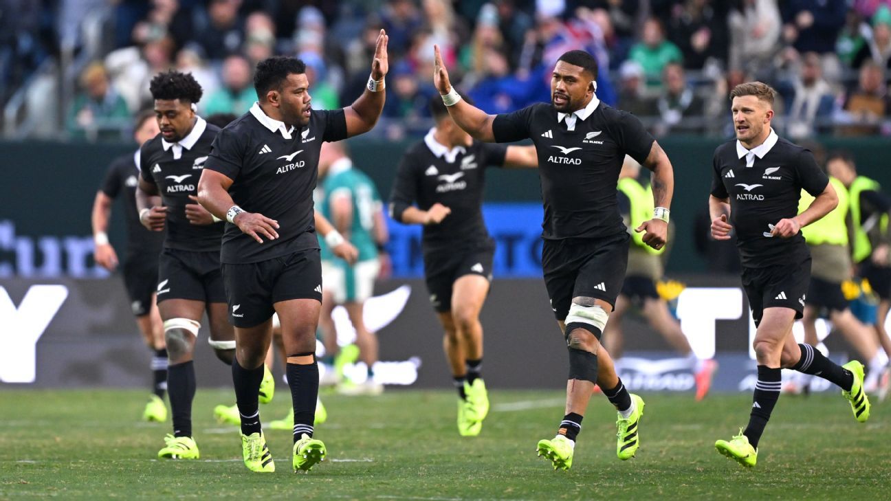 New Zealand 26-13 Ireland: All Blacks triumph in Chicago after early ...